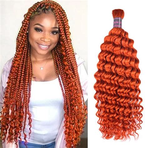 Ishow Deep Wave Hair Bulk For Brading Ginger Color 350 Deep Wave Hair Extensions Deep Wave