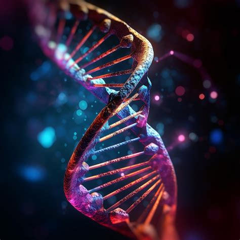Premium Ai Image Dna Structure