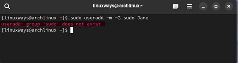 How To Add A User In Arch Linux Linuxways How To Add A User In Arch Linux Linuxways