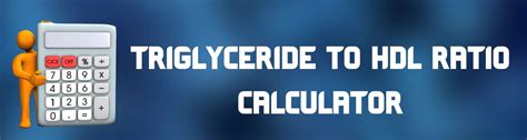 Tg Hdl Ratio Calculator