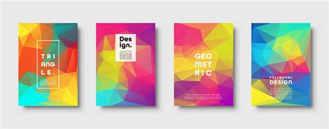 삼각형 다각형 추상적 배경 다채로운 그라데이션 디자인 낮은 폴리 모양 배너 벡터 일러스트레이션 3차원 형태에 대한 스톡 벡터 아트 및 기타 이미지 Istock