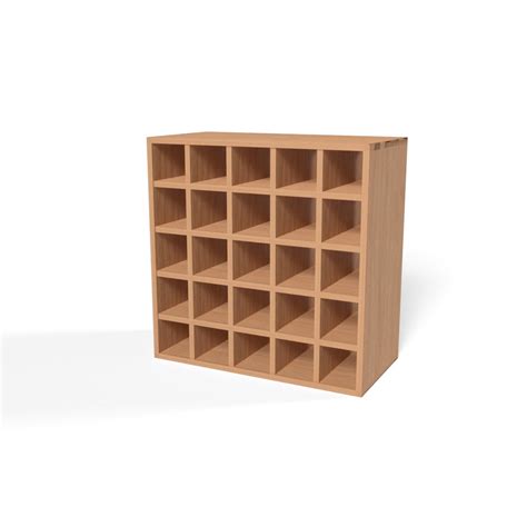 25 Bottle Shelf Wine Cube Cellar Wall