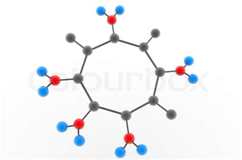 Three Dimentional Molecule Stock Image Colourbox