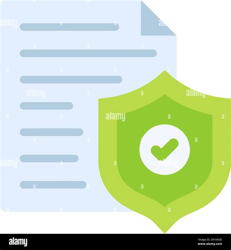 Secure Document Icon Vector Image Suitable For Mobile Apps Web Apps And Print Media Stock