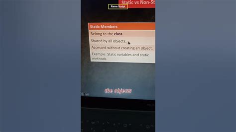 Static Vs Non Static In Java By Ramascript 🚀 Youtube