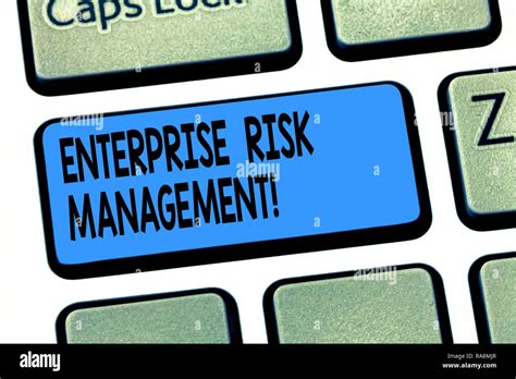 Word Writing Text Enterprise Risk Management Business Concept For Analysisage Risks And Seize