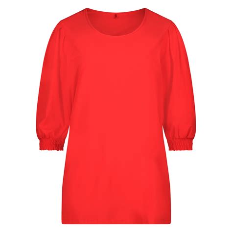 Puff Top 34 Sleeve Red Plusbasics