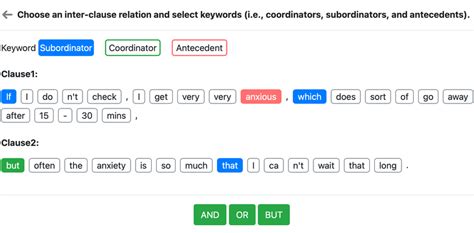 operating steps of an annotation trial in the browser based tool