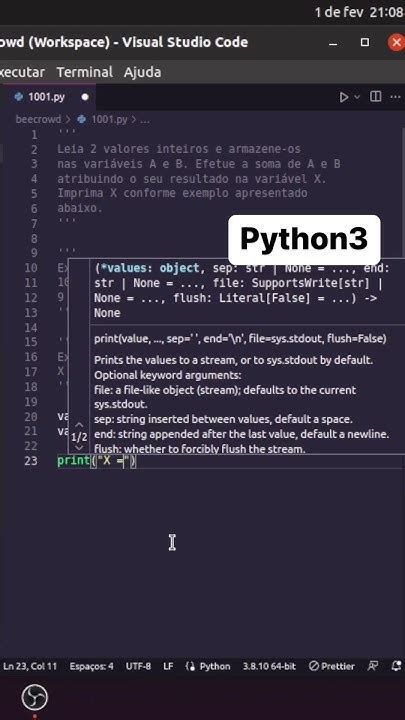 Como Resolver O Exercício 1001 Do Beecrowd Youtube