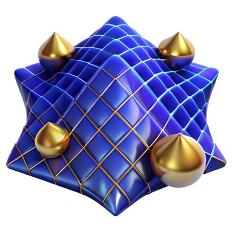 Wonderful Contemporary Synthwave Grid Pattern Blue Color Isolated