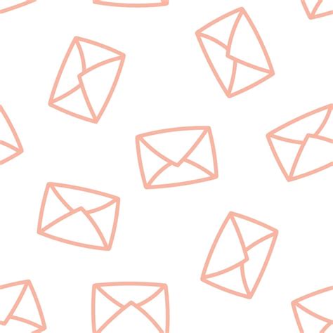 Premium Vector Seamless Pattern With Pink Envelope