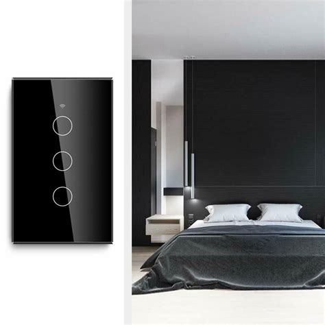 Smart Wifi 3 Gang Light Switch Touch Panel For Hom Grandado