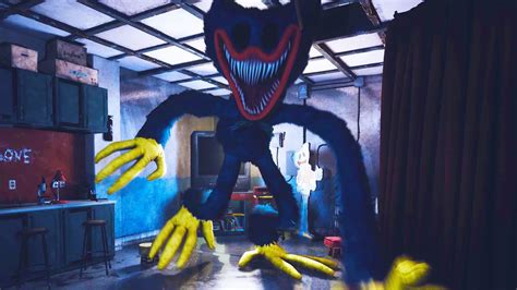 Evil Huggy Wuggy Chase Scene Poppy Playtime Chapter Youtube