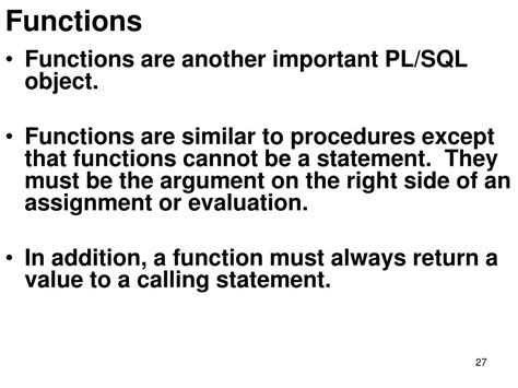 Ppt Oracle Stored Procedures Functions Powerpoint Presentation Free Download Id5057492
