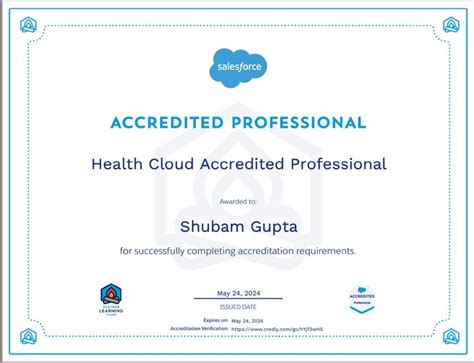 Shubam Gupta On Linkedin Salesforce Healthcloud Certification Healthcaretechnology Crm…