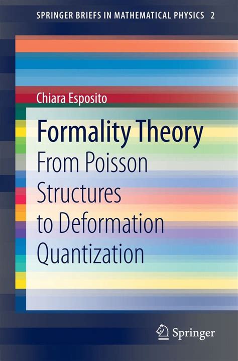 Springerbriefs In Mathematical Physics 2 Formality Theory Ebook