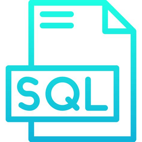 Sql Generic Gradient Outline Icon