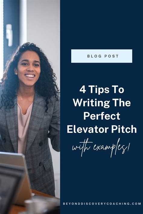 4 Tips To Writing The Perfect Elevator Pitch With Examples Blog