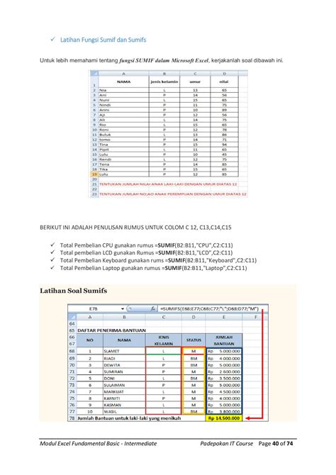 00 Modul Excel Fundamental Basic Intermediate Iyasagiast Page 41 Flip Pdf Online