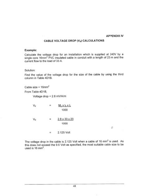 Vd Sample Calculation Pdf