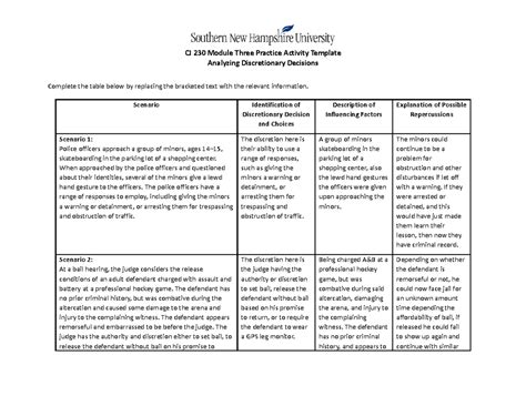 Module 3 Practice Activity 07 23 23 Cj 230 Module Three Practice