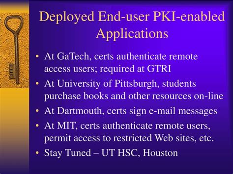 Ppt Deployed Pki In Higher Education Powerpoint Presentation Free