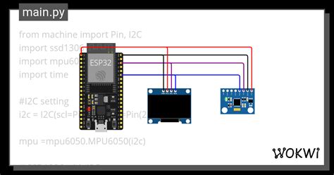 OLED GYRO ACCEL TEMP Wokwi ESP32 STM32 Arduino Simulator