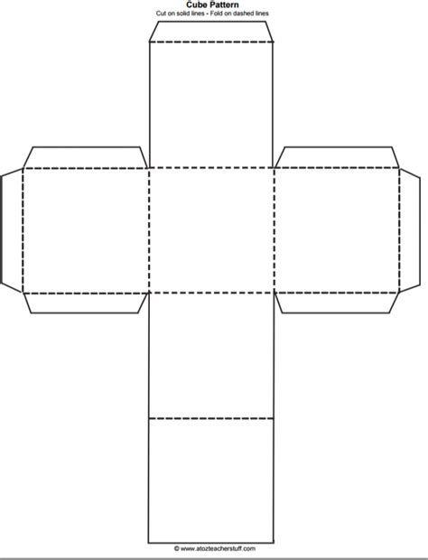 Cube Cut Out Worksheets 99worksheets