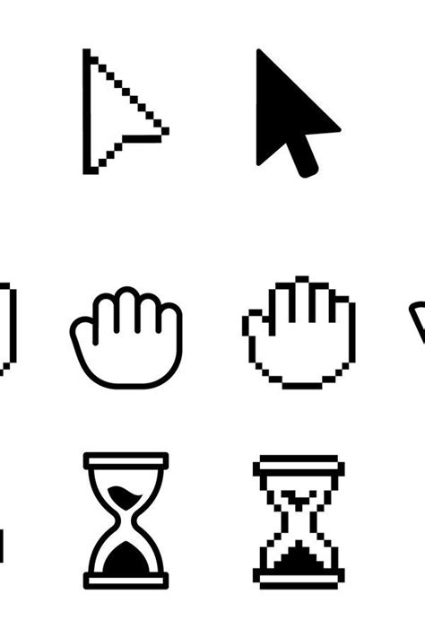 Pointer Cursor Icons Computer Web Arrows Mouse Cursors And Lettering