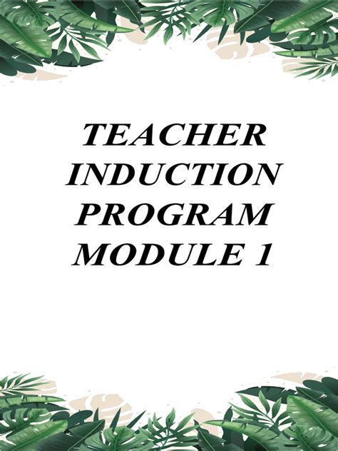 Tip Module 1 Pdf Teachers Learning
