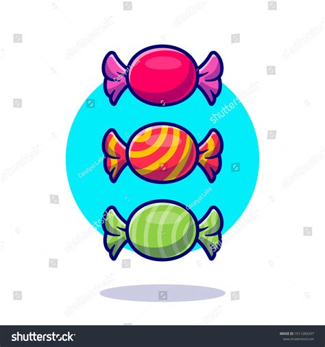 Candy Wrapper Cartoon Vector Icon Illustration Stock Vector Royalty
