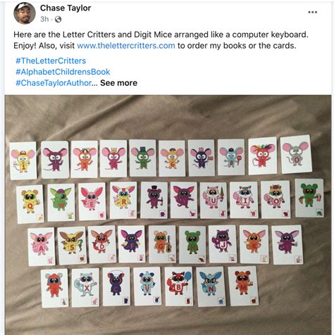 New The Letter Critters Abc And Digit Mice Flash Cards The Letter Critters And Chases Creations