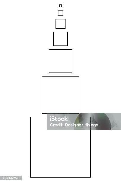 황금 비율 기하학적 개념입니다 신성한 비율 이상적인 단면 구성을 가진 기하학적 모양 기하학 조화와 균형 벡터 그림 개념에 대한