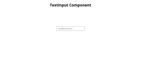 Starter Textinput Component Codesandbox