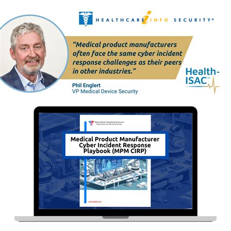 Cyber Incident Response Playbook For Medical Product Makers Health Isac Health Information