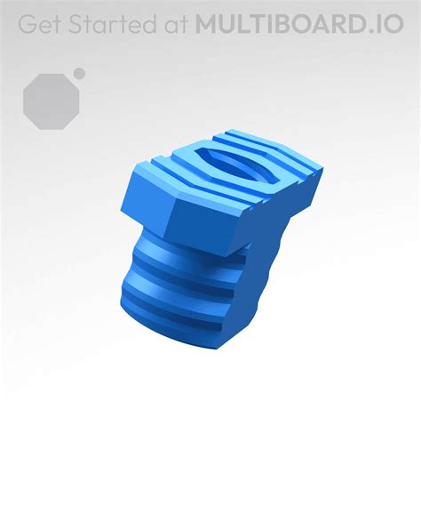 10 Mm Mid Thread Flat Head Small Thread Hole T Bolt 3d Model By Multiboard On Thangs