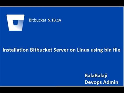 Bitbucket Installation YouTube
