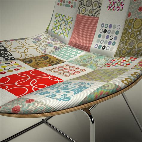 패치 워크 의자 3d 모델 29 C4d 3ds Dxf Fbx Obj Free3d