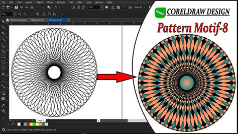 Coreldraw Tutorials Textile Motif Design Coreldraw Logo Design Youtube