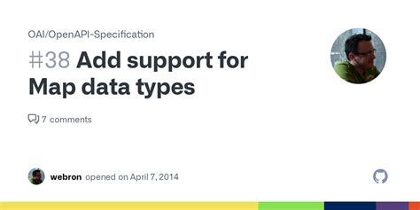 Add Support For Map Data Types · Issue 38 · Oaiopenapi Specification · Github