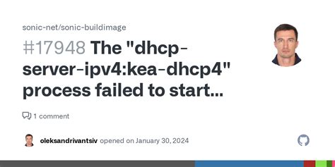 The Dhcp Server Ipv4kea Dhcp4 Process Failed To Start After A Cold Reboot · Issue 17948