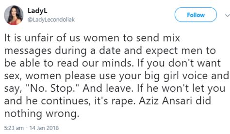 This Is Not Sexual Assault Aziz Ansari Did Nothing Wrong Twitter