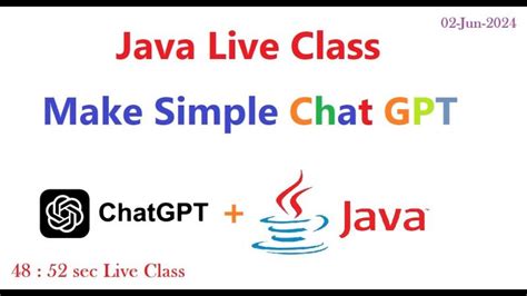 Sandipan Kr Bag On Linkedin Java Programming Live Class Make Chat Gpt With Java জাভা