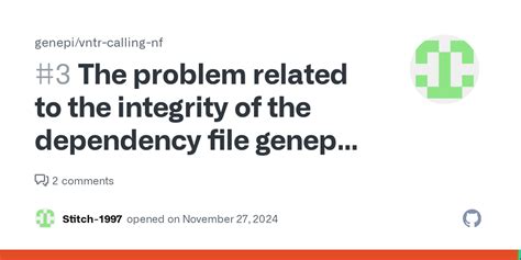 The Problem Related To The Integrity Of The Dependency File Genepi Io Jar Parsed By Jbang