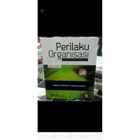 Jual Perilaku Organisasi Edisi 9 Buku 1 By Robert Kreitner Shopee Indonesia