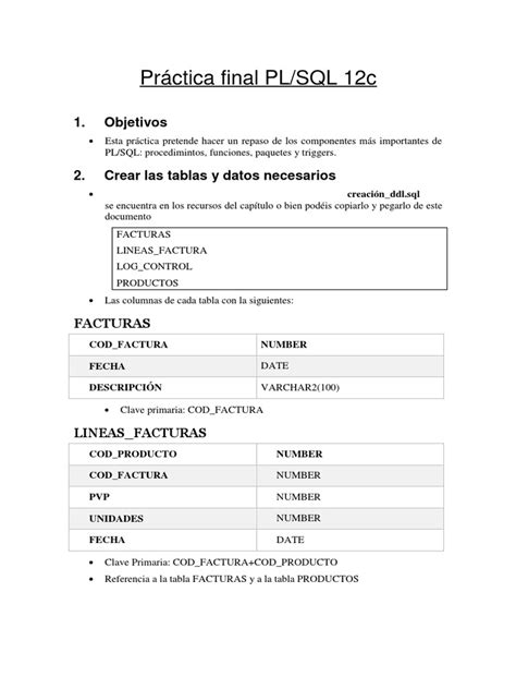 practica de repaso pl sql 2019 pdf bases de datos ciencias de la computación