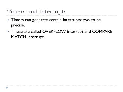 Ppt Timers And Interrupts Powerpoint Presentation Free Download Id