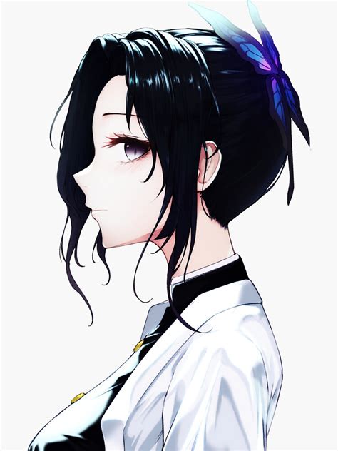 Shinobu Kocho Art Anime Kochou Fanart Sticker For Sale By Aghla Redbubble