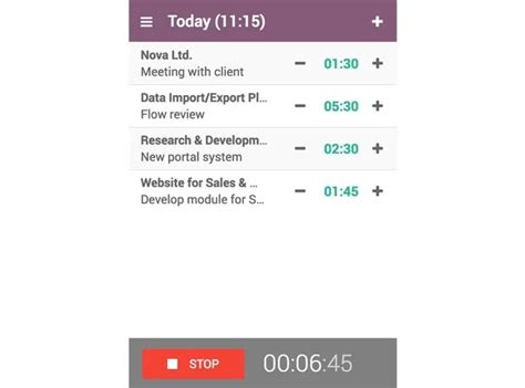 Odoo Timesheet Vayasoft