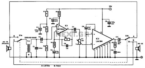 Intercom Circuit Telephone Circuits Next Gr